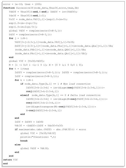 Three-Phase Power Flow Tool for Electric Distribution Grids: A Julia Implementation for ...
